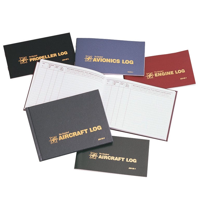 SA-V Avionics Logbook (Blue/Gray - Softcover - 64 Pages)