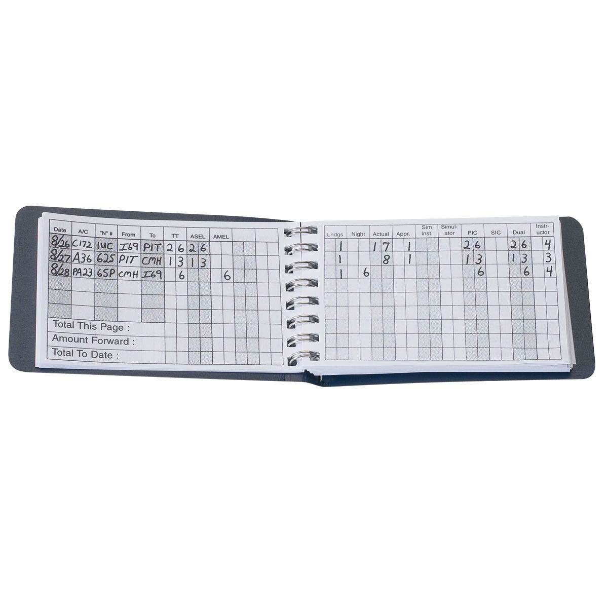 Miniature Flight Logbook