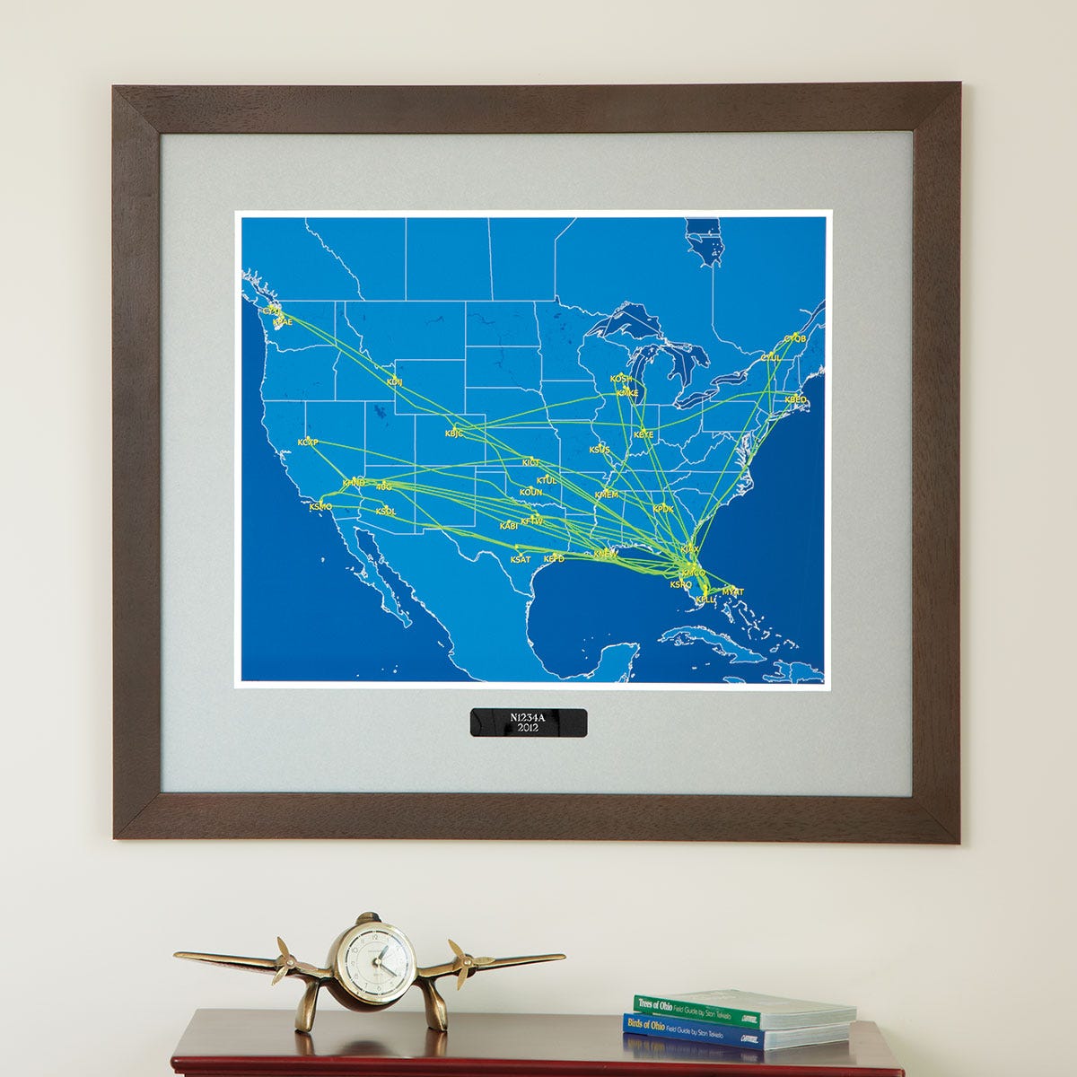 Custom Flight Track Map - from Sporty's Pilot Shop