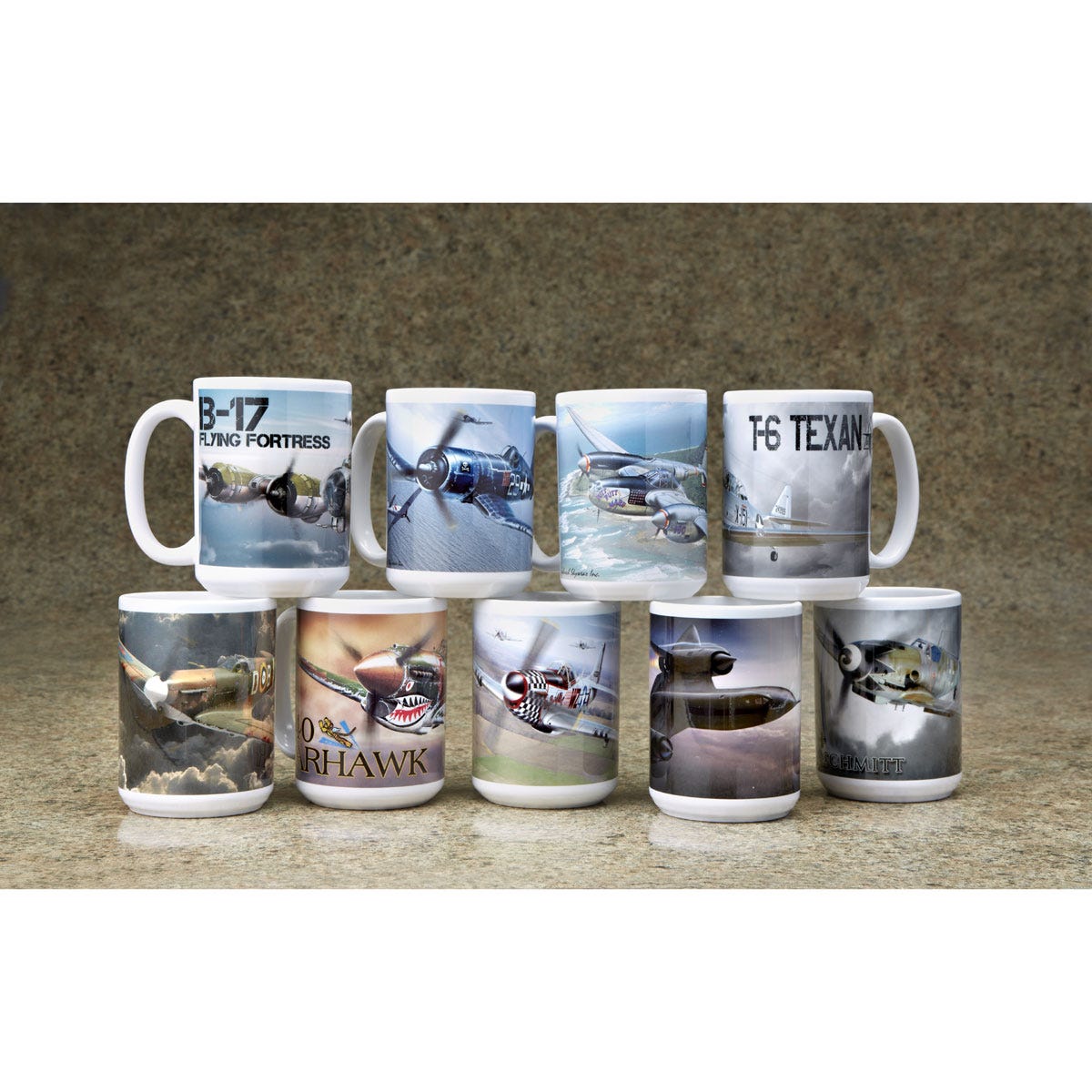 Classic Military Aircraft Ceramic Coffee Mugs - from Sporty's Wright ...