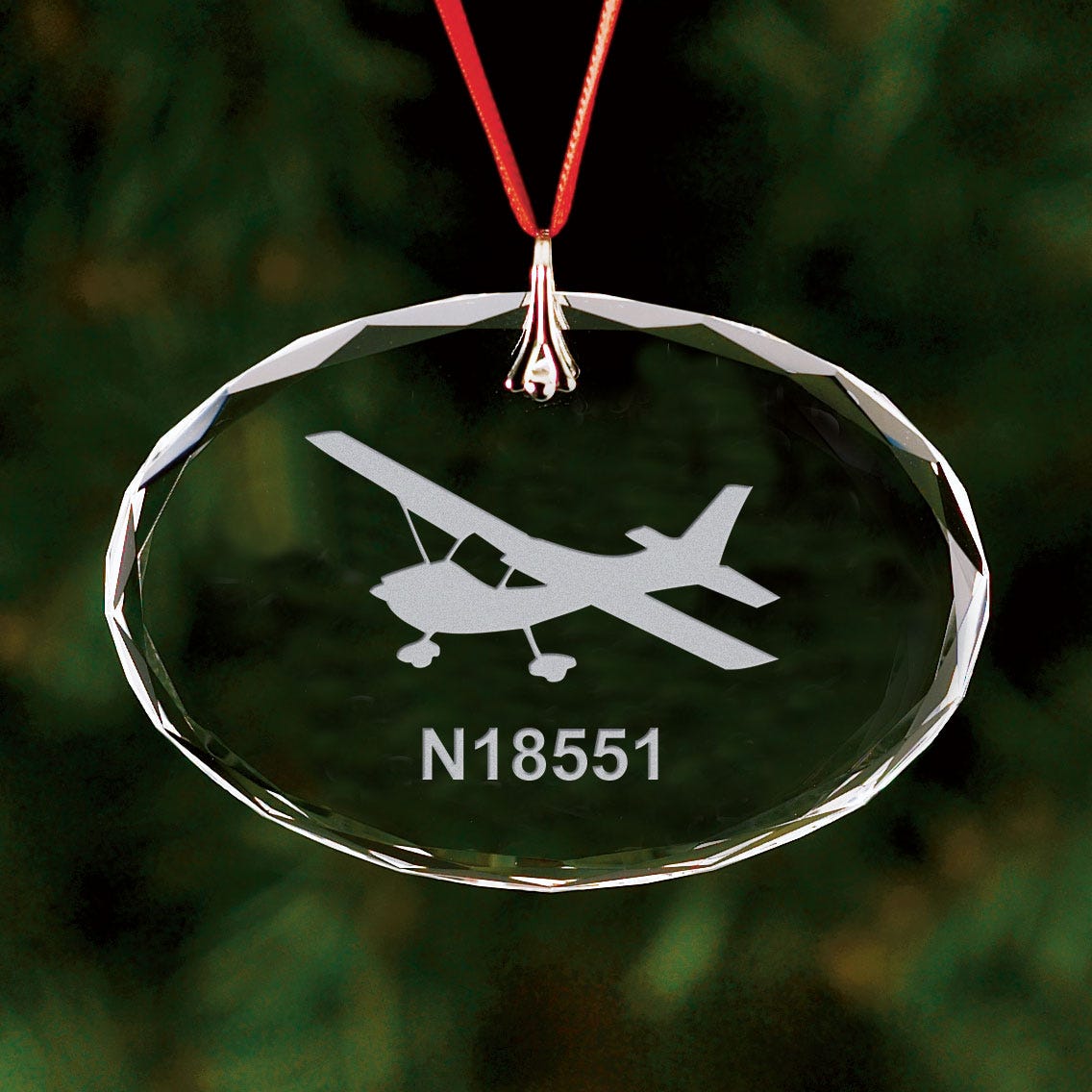 Custom Crystal Aircraft Ornament | Gifts and Models - from Sporty's ...