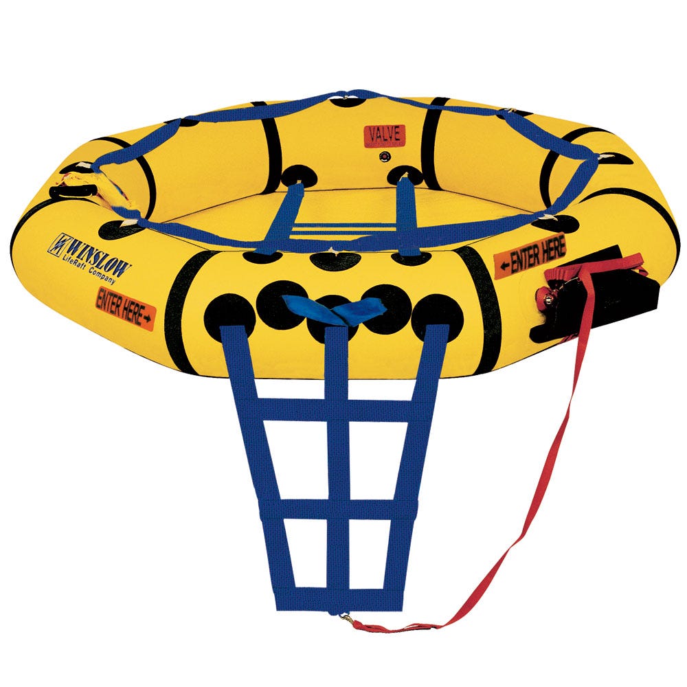Winslow Life Raft - 4 Person Super-Light Rescue Life Raft