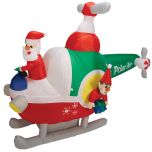 Deluxe Santa and Friends Airplane Inflatable