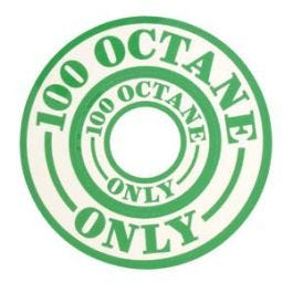 100 Octane Decal (Green)