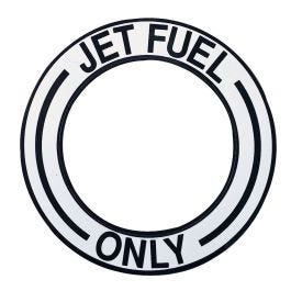 Jet Fuel Decal (Black - 4 1/2 in. dia. Center)