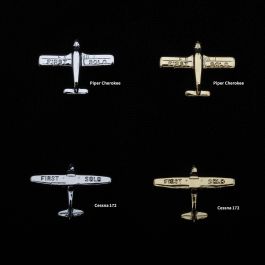 First Solo Plane Pins