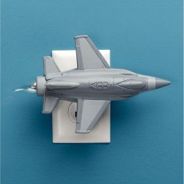 Fighter Jet Night Light with Flicker Bulb