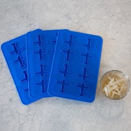 Airplane Shaped Ice Cube Tray (Set of 3)