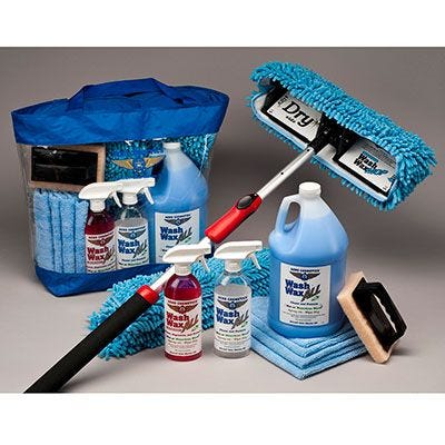 Wash Wax Mop Cleaning Kit