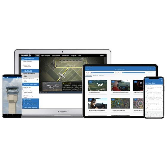 Sporty’s VFR Communications Training Course (Online, App and TV)