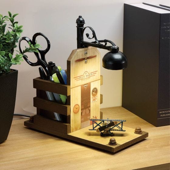 Blue Skies Hangar Desktop Lamp Organizer