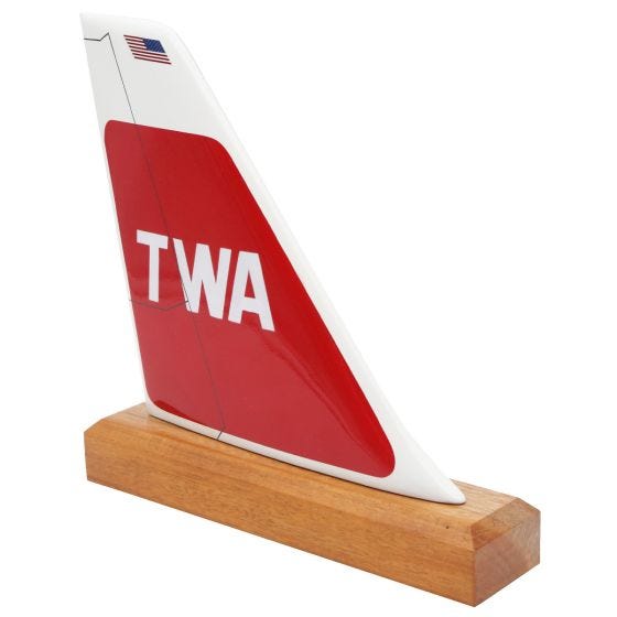 TWA Classic Red Box Tail Display