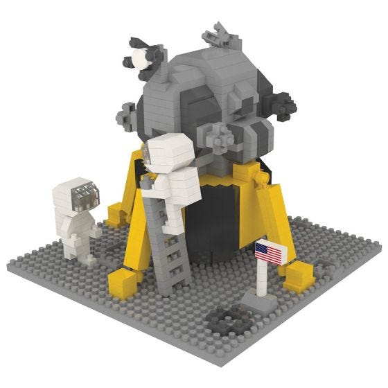 Lunar Lander Mini Building Block Display