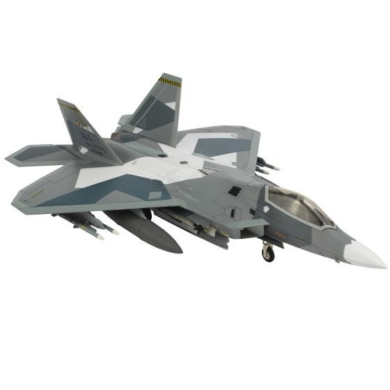 F-22 Raptor Splinter Camouflage Die-Cast Model