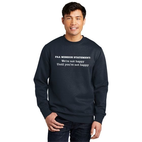 FAA Mission Statement Crewneck Sweatshirt