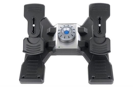 Saitek Flight Simulator Yoke and Rudder Pedals - from Sporty's Pilot Shop